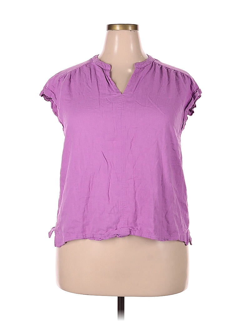 Splendid Purple Short Sleeve Top Size XXL - 71% off | ThredUp