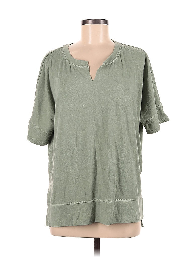 True Craft Green Short Sleeve Henley Size M - 52% off | ThredUp