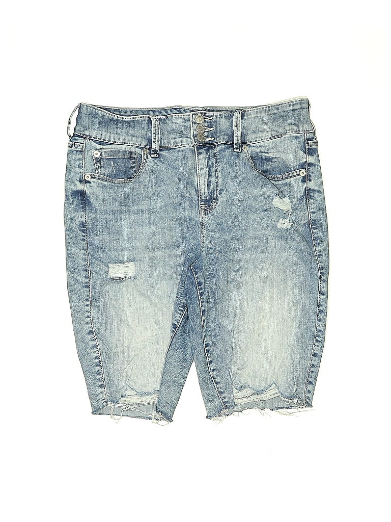 Torrid Blue Denim Shorts Size 12 (Plus) - 67% off | ThredUp