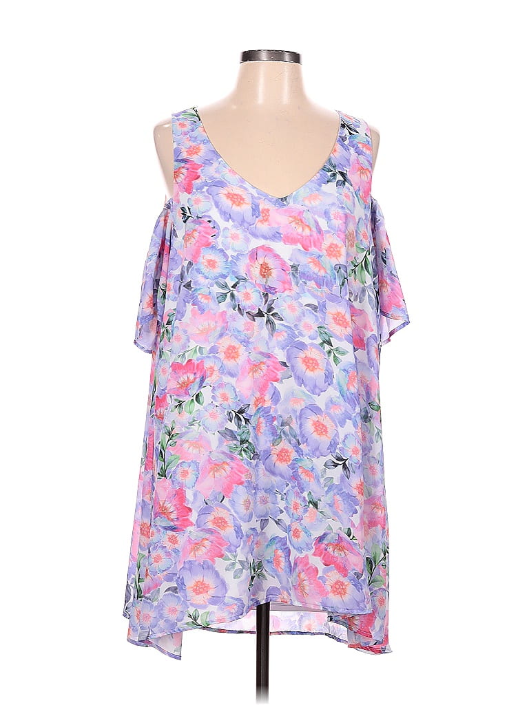 Show Me Your Mumu 100% Polyester Purple Casual Dress Size L - 74% off ...