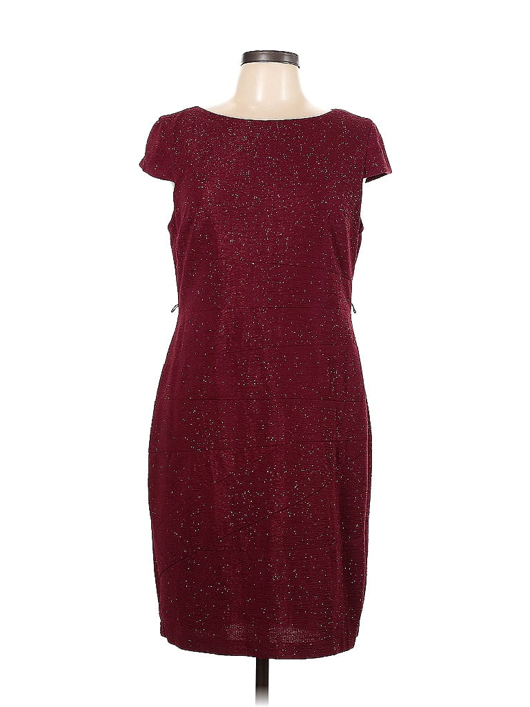 Alyx 100% Polyester Tweed Burgundy Cocktail Dress Size 12 - 76% off ...