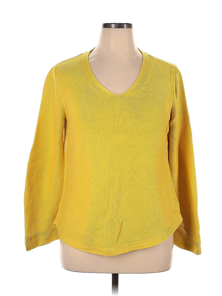 Talbots Yellow Pullover Sweater Size XL - 77% off | ThredUp