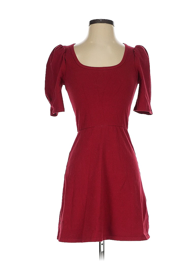 Reformation Jeans Burgundy Casual Dress Size Xs 73 Off Thredup