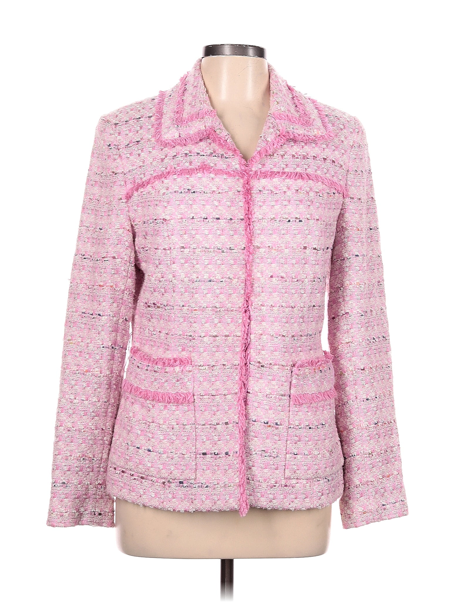 Collection Tweed Pink Jacket Size 10 - 77% off | ThredUp