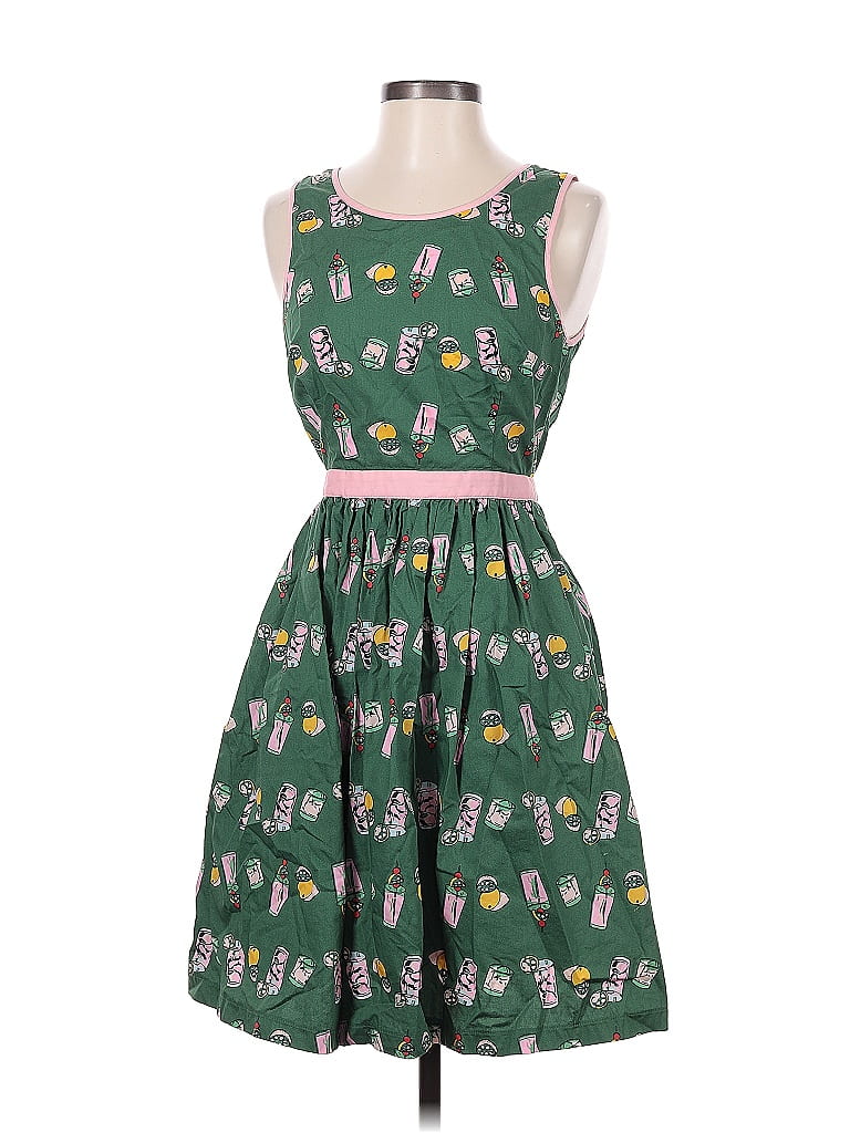 ModCloth 100% Cotton Print Green Casual Dress Size S - 53% off | ThredUp
