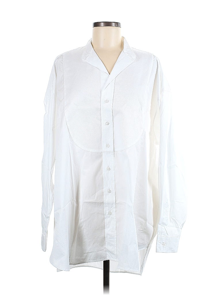 Frank & Eileen 100% Cotton White Long Sleeve Button-Down Shirt Size M - 80% off | ThredUp