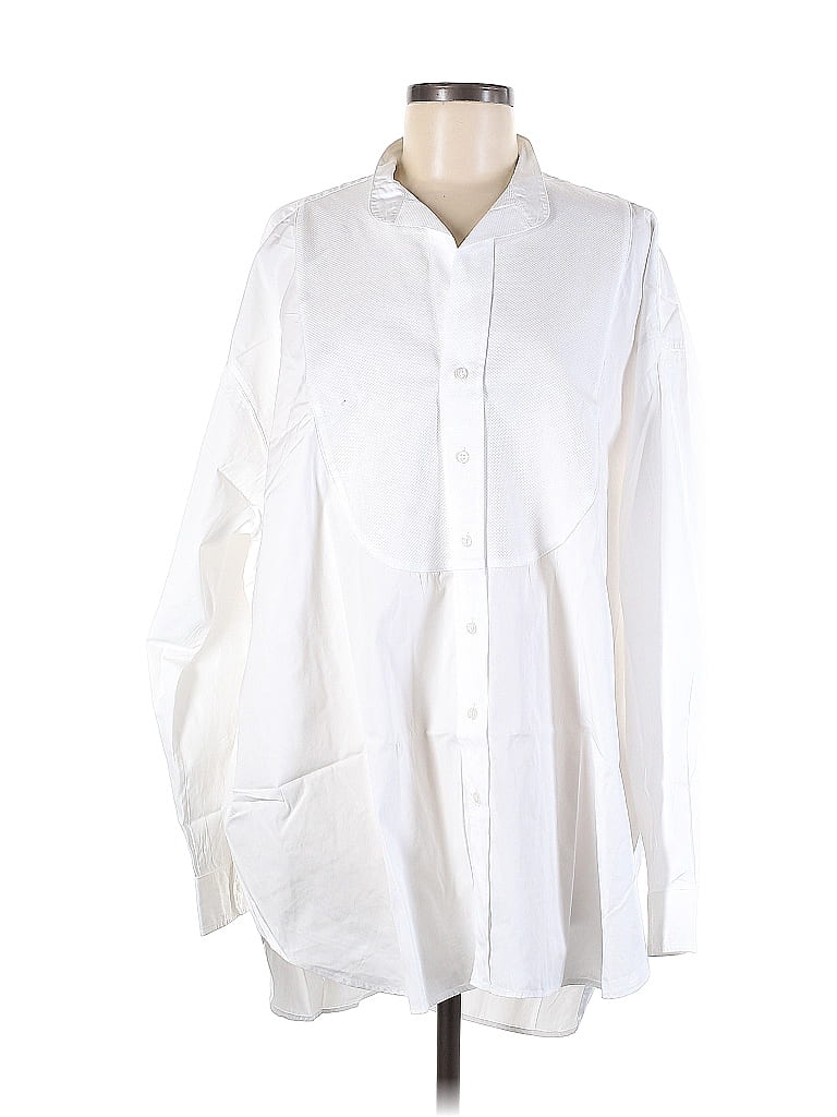 Frank & Eileen 100% Cotton White Long Sleeve Button-Down Shirt Size M - 76% off | ThredUp