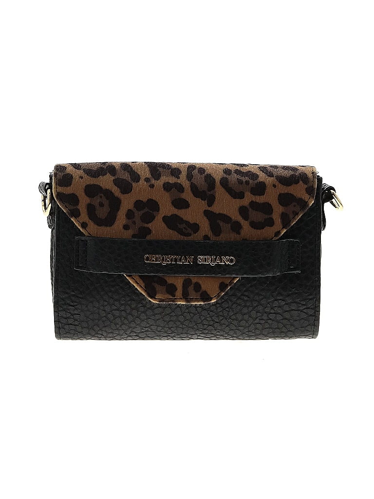 Christian Siriano for Payless Animal Print Black Tan Crossbody Bag One ...