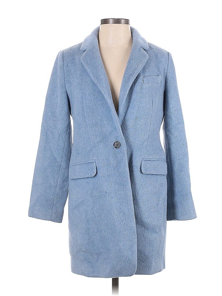 Ann Taylor LOFT Blue Coat Size S (Petite) - 70% off | ThredUp
