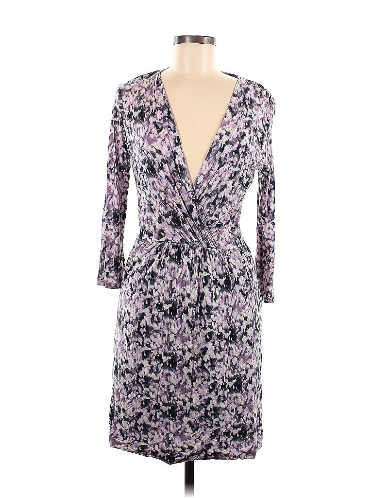 RACHEL Rachel Roy 100% Modal Floral Purple Cocktail Dress Size M - 70% ...
