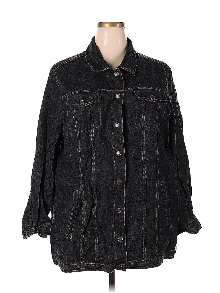 North Style Black Denim Jacket Size 3X (Plus) - 61% off | ThredUp