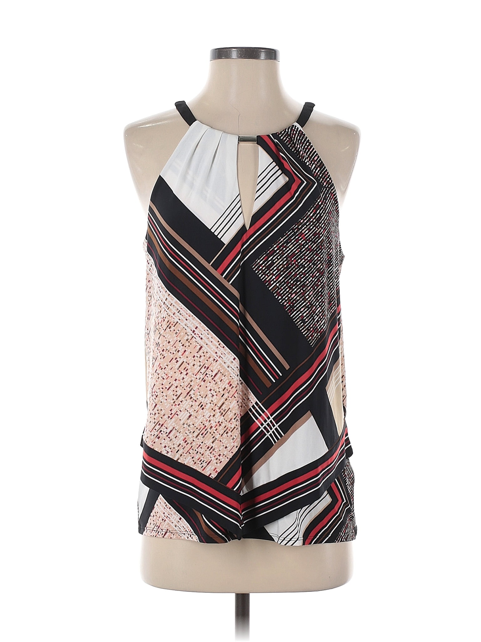 White House Black Market Ivory Sleeveless Blouse Size M - 68% off | ThredUp
