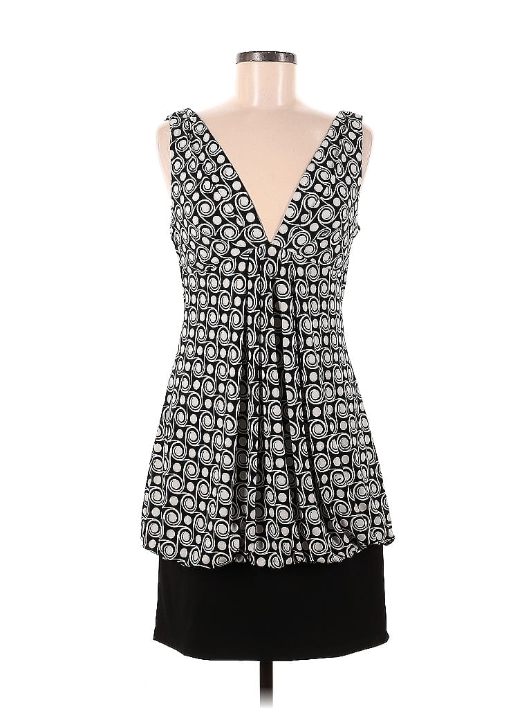 AB Studio Houndstooth Black Cocktail Dress Size M - 78% off | ThredUp