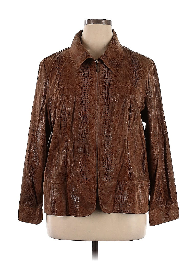 Toni Morgan Brown Jacket Size 1X (Plus) - 37% off | ThredUp