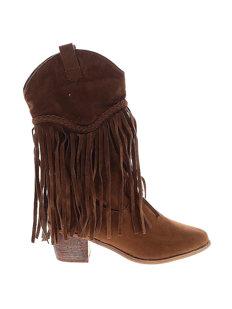 Yoki Brown Boots Size 8 1/2 - 54% off | ThredUp