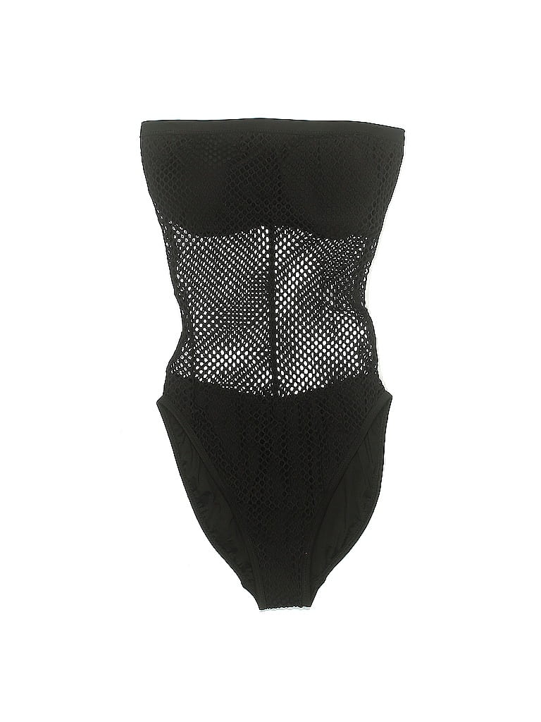 Robin Piccone Houndstooth Black One Piece Swimsuit Size Sm (Estimated ...