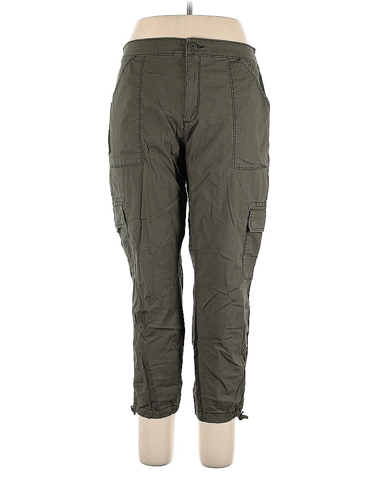 Social Standard by Sanctuary 100% Cotton Green Cargo Pants Size XL - 48 ...