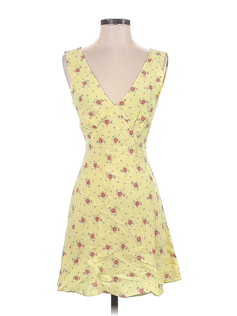 Réalisation Floral Yellow Cocktail Dress Size S - 22% off | ThredUp