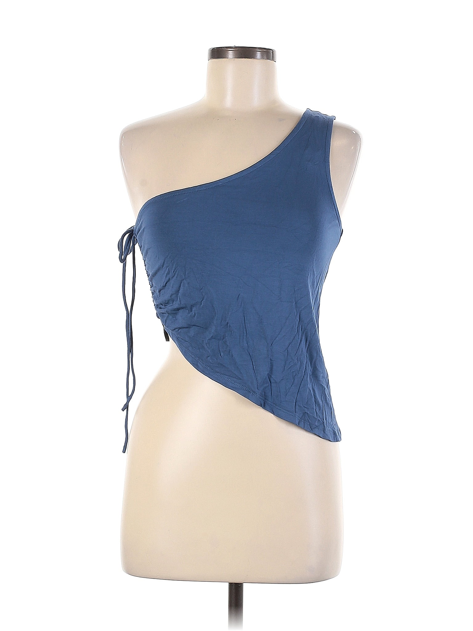 White Fox 100% Polyester Blue Tank Top Size M - 59% off | ThredUp