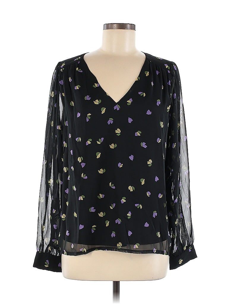 Ichi 100% Polyester Black Long Sleeve Blouse Size EU (IT) 38 / US 2 - 71% off | ThredUp