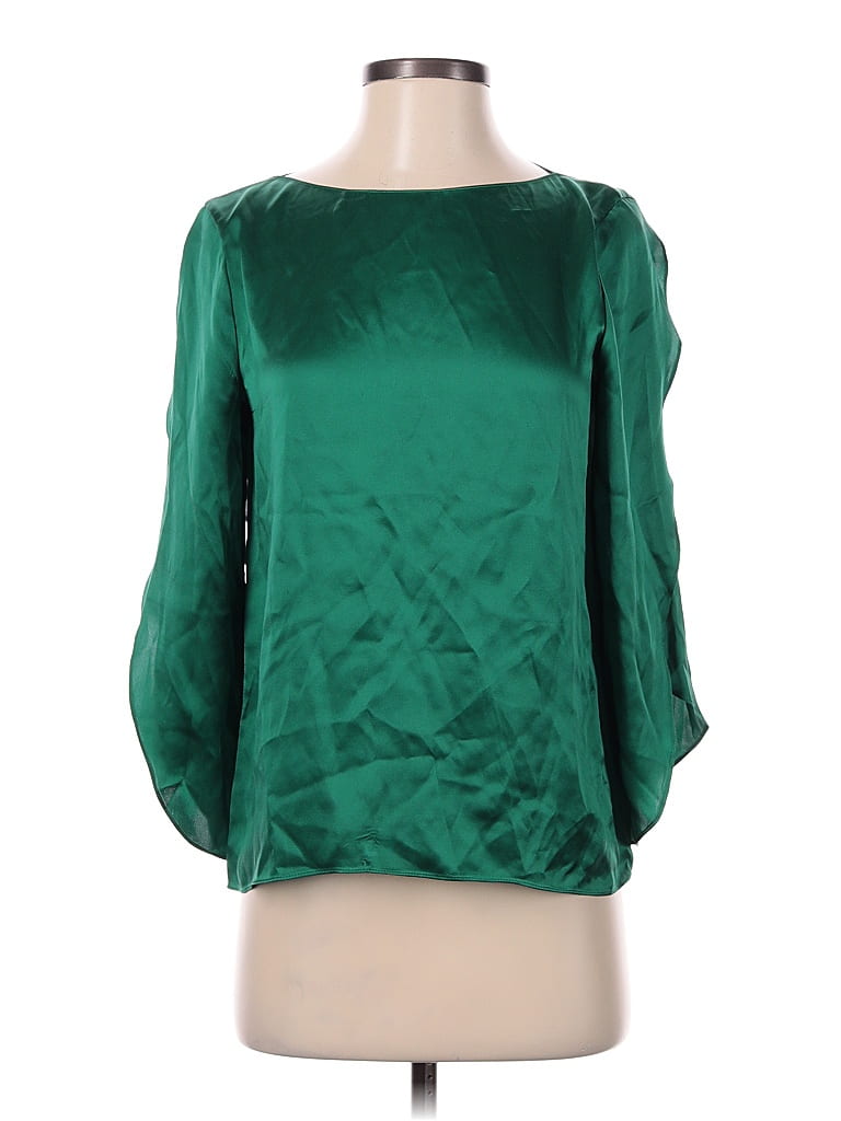 Talbots 100% Silk Green 3/4 Sleeve Silk Top Size 2 (petite) - 78% off ...