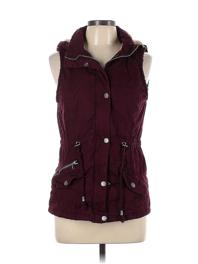 YMI 100% Cotton Burgundy Vest Size L - 60% off | ThredUp