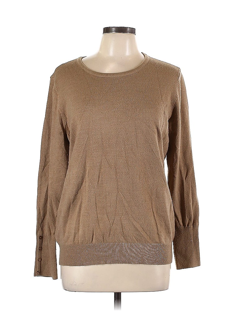 JM Collection Tan Pullover Sweater Size L - 60% off | ThredUp