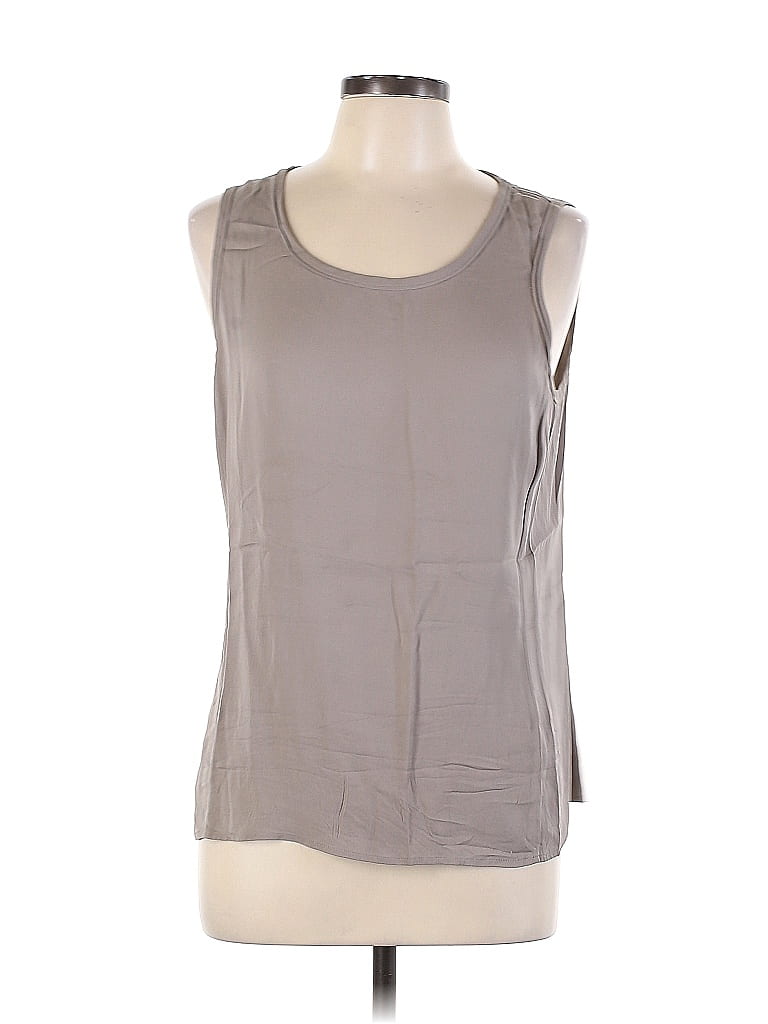 Ann Taylor Gray Sleeveless Top Size L - 73% off | ThredUp