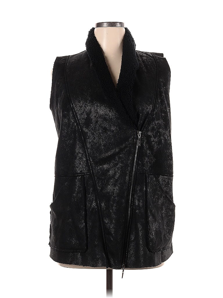 bylyse Black Faux Fur Vest Size XL - 94% off | ThredUp