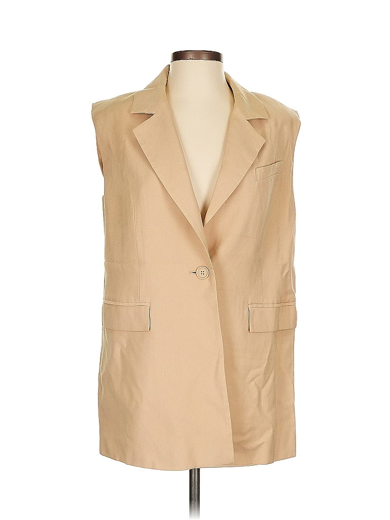 Open Edit Tan Vest Size XS - 57% off | ThredUp
