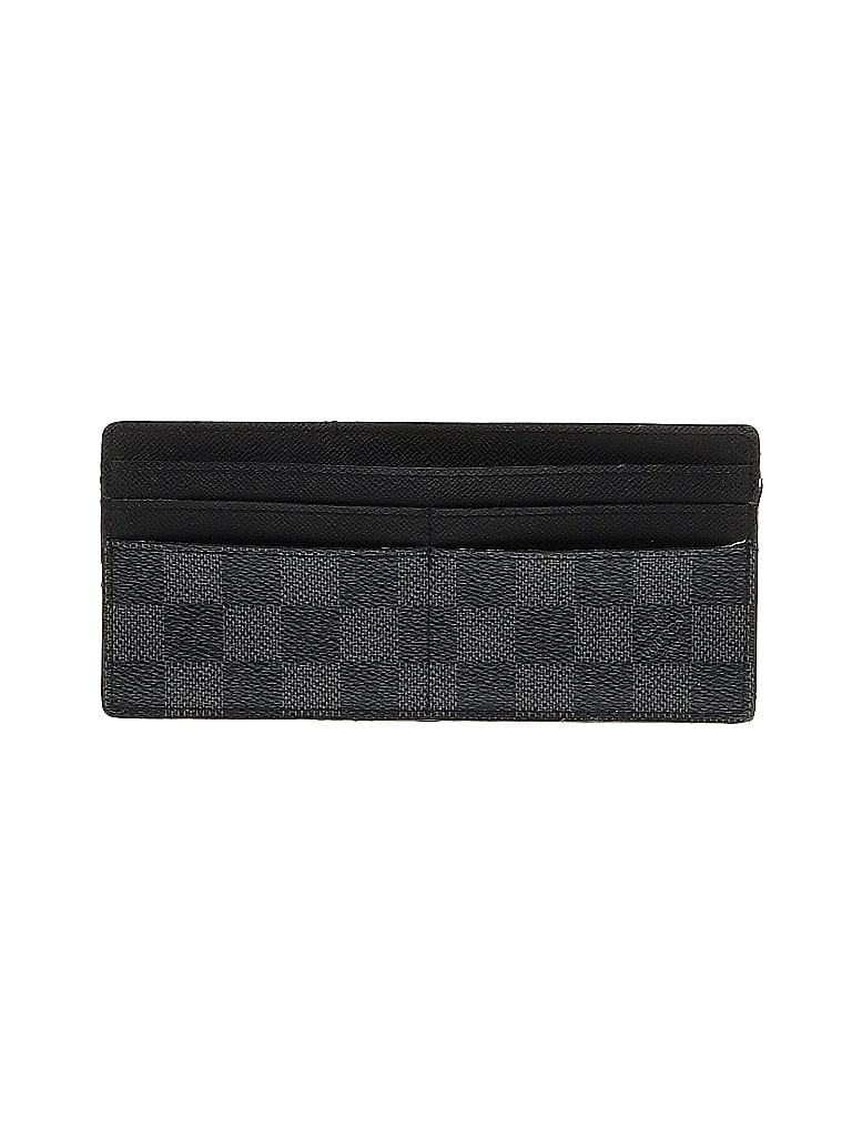 Louis Vuitton 100% Coated Canvas Black Damier Graphite Long Card Holder ...