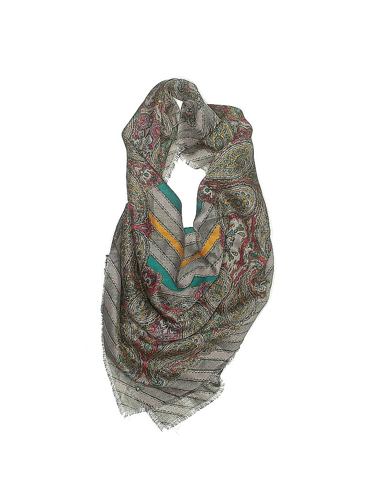 Liz Sinclair Paisley Stripes Gray Scarf One Size - 60% off | ThredUp