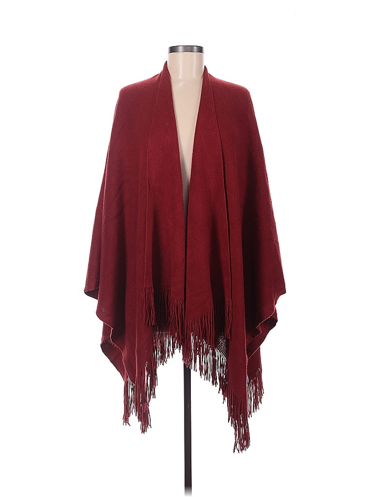 Unbranded 100% Acrylic Burgundy Red Wrap One Size - 52% off | ThredUp