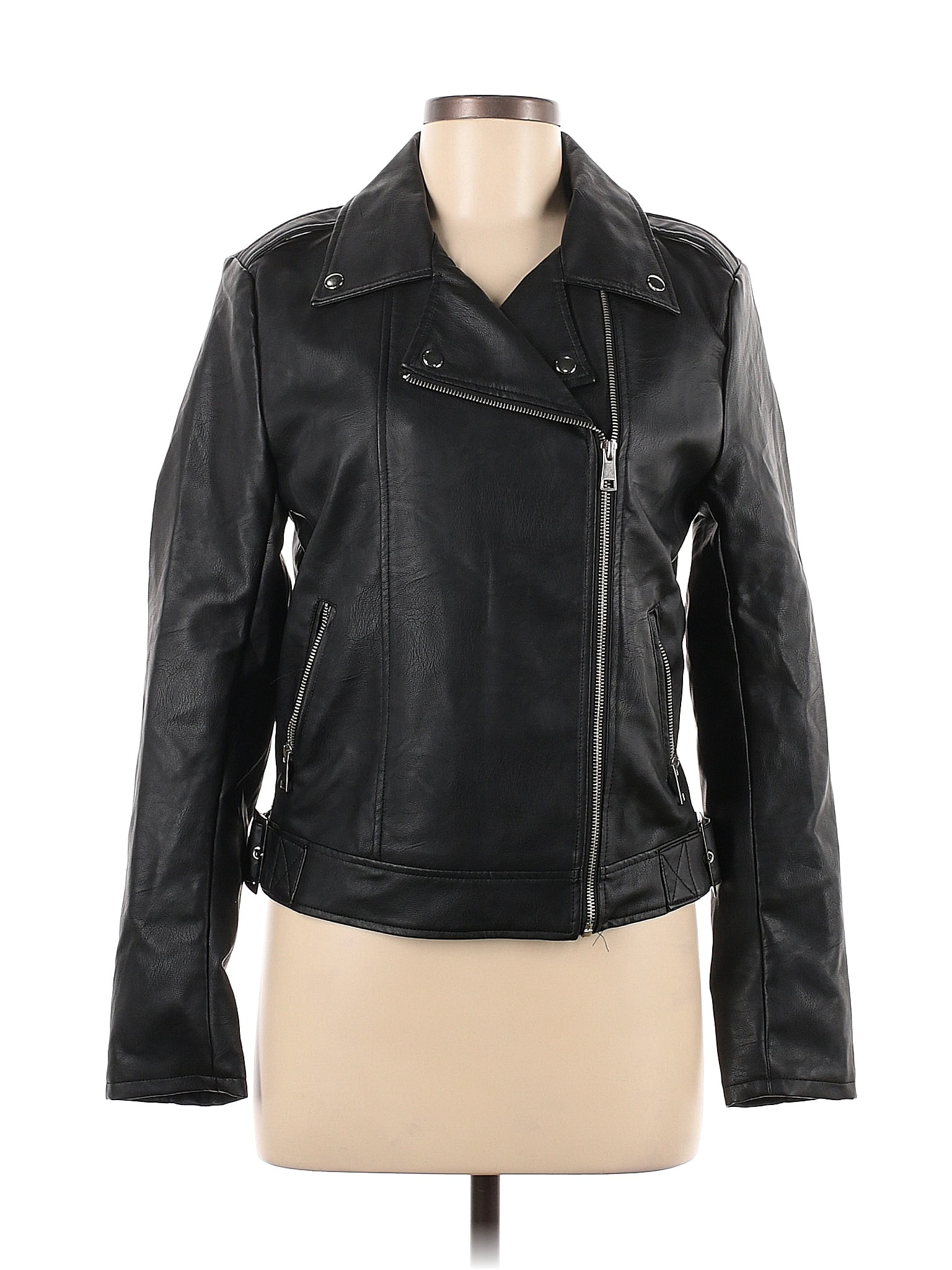 Love Tree 100% Polyurethane Black Jacket Size M - 56% off | ThredUp