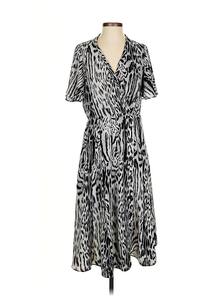 Rachel Roy Collection Chevron-herringbone Silver Black Casual Dress ...