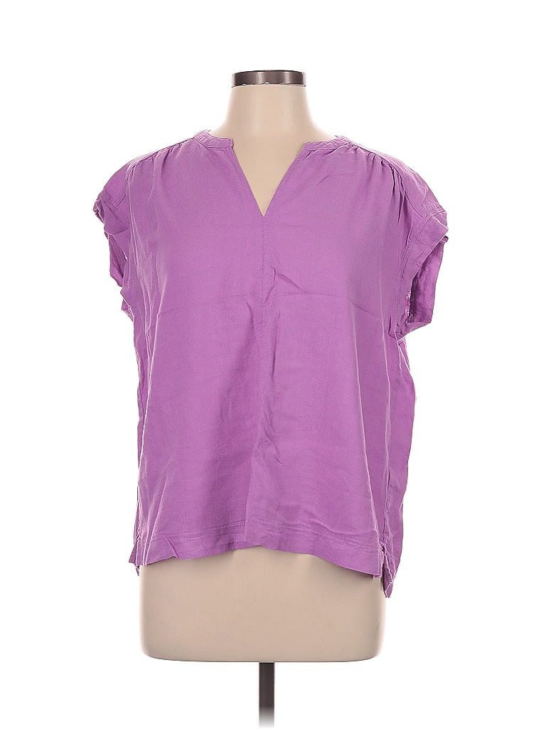 Splendid Purple Short Sleeve Blouse Size M - 73% off | ThredUp