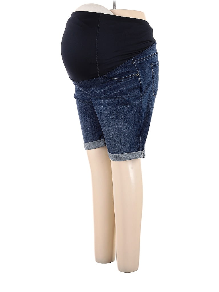 Isabel Maternity Blue Denim Shorts Size 14 (Maternity) - 20% off | ThredUp