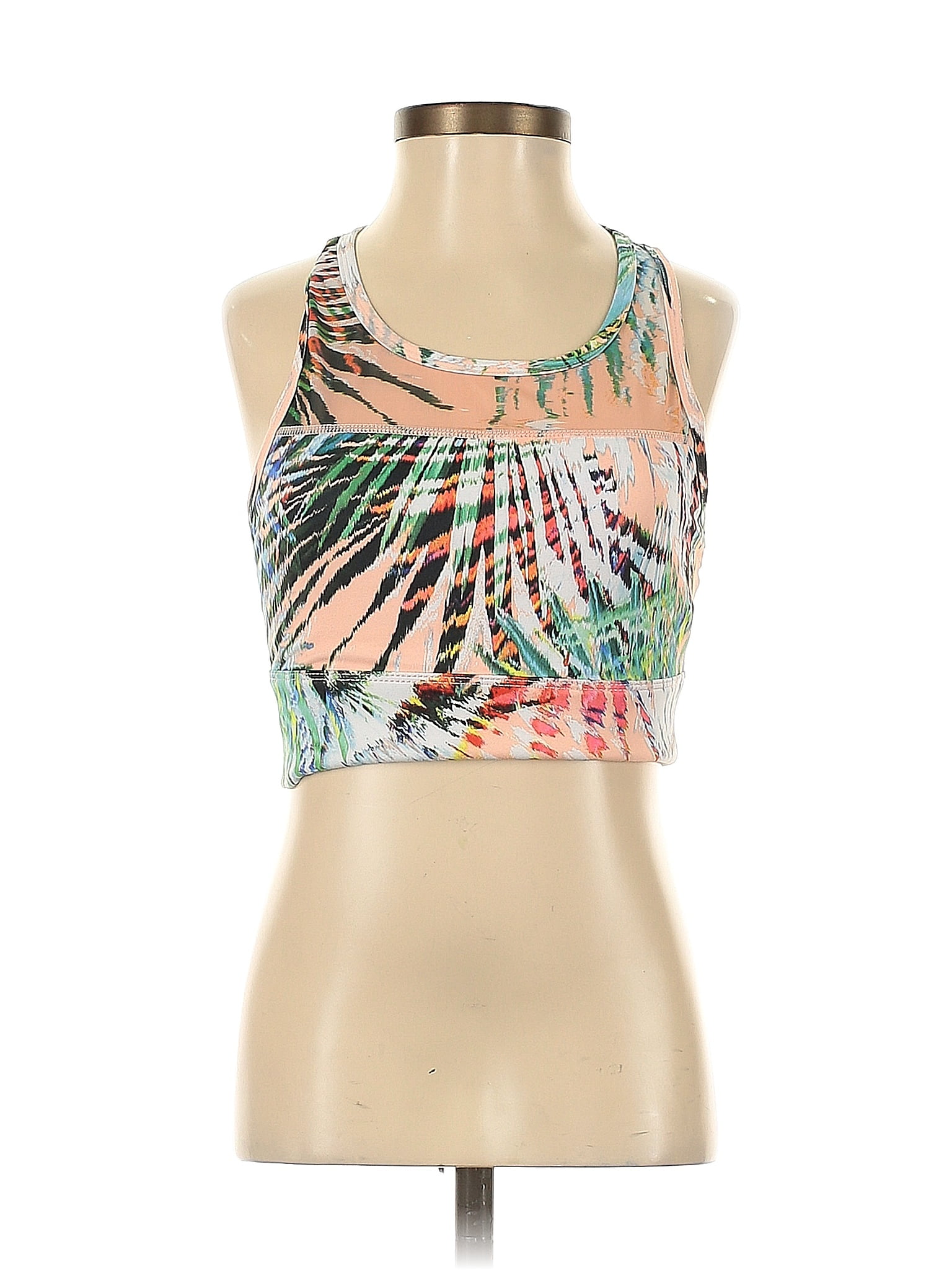 Fabletics Green Pink Sports Bra Size XS - 58% off | ThredUp