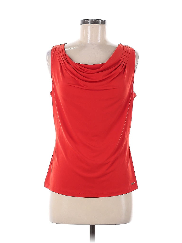 Calvin Klein Red Sleeveless Top Size M - 71% off | ThredUp