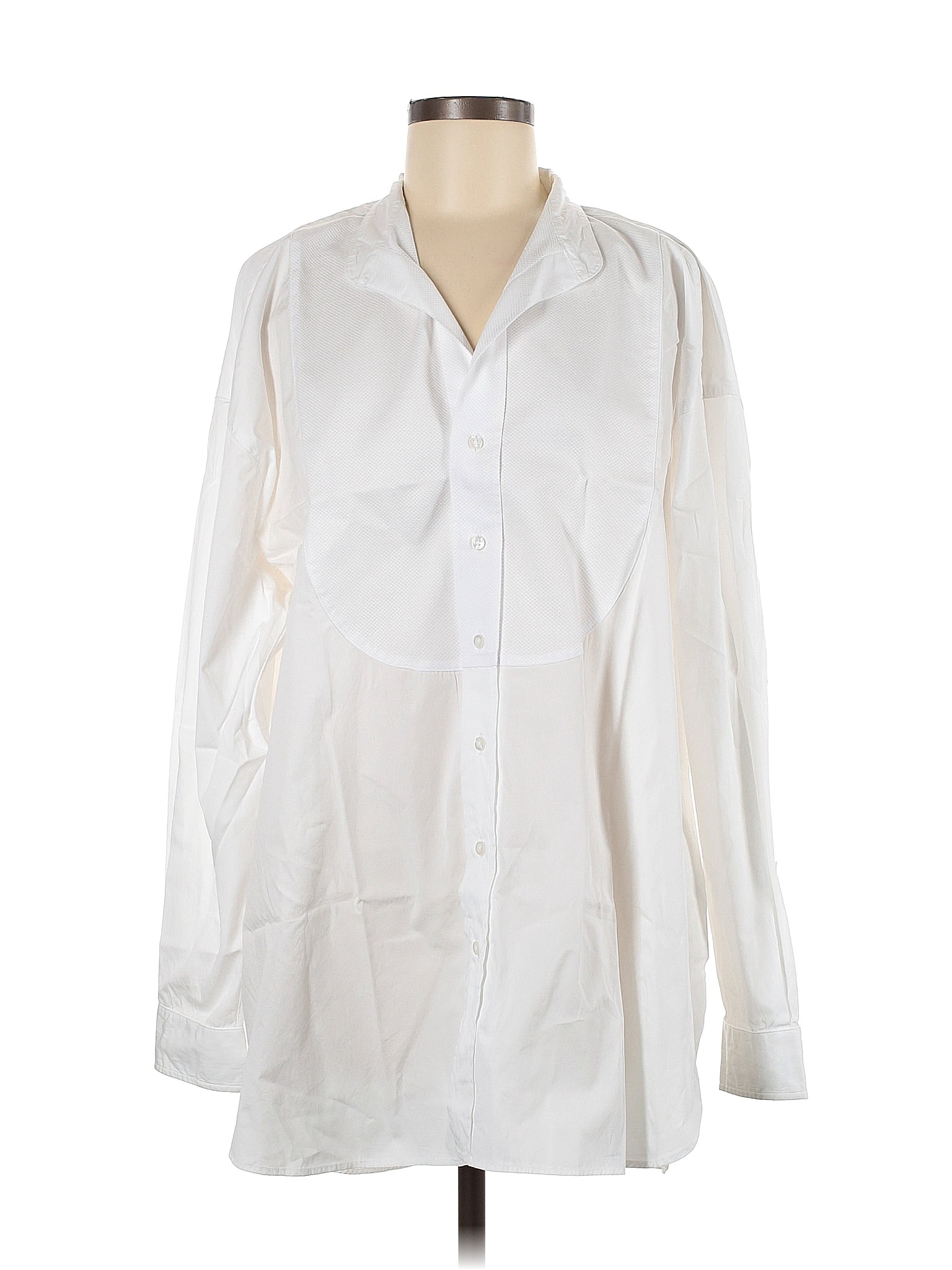 Frank & Eileen 100% Cotton White Long Sleeve Button-Down Shirt Size M - 76% off | ThredUp
