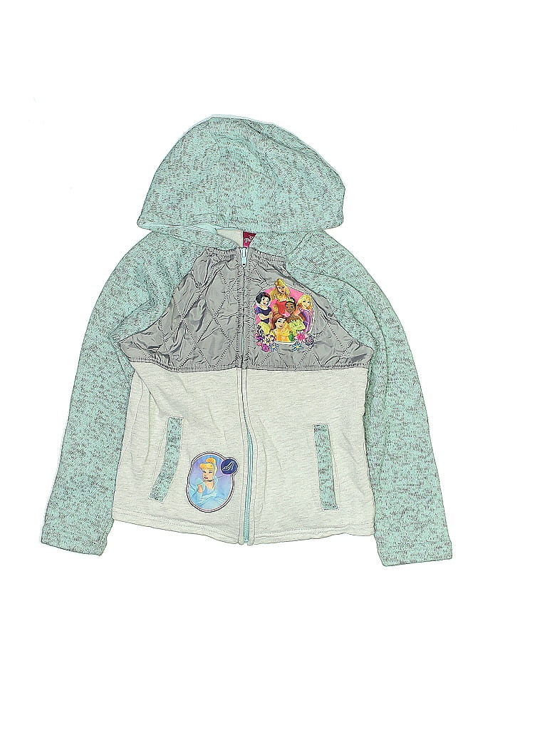 Disney Princess Teal Zip Up Hoodie Size 7 - 40% off | ThredUp
