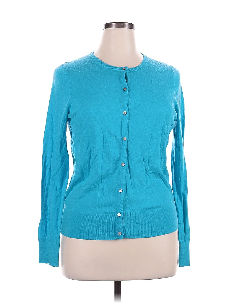 Ann Taylor Teal Cardigan Size XL - 76% off | ThredUp