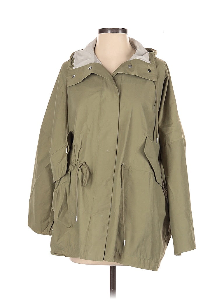 Cos 100% Polyurethane Green Raincoat Size XS - Sm - 72% off | ThredUp