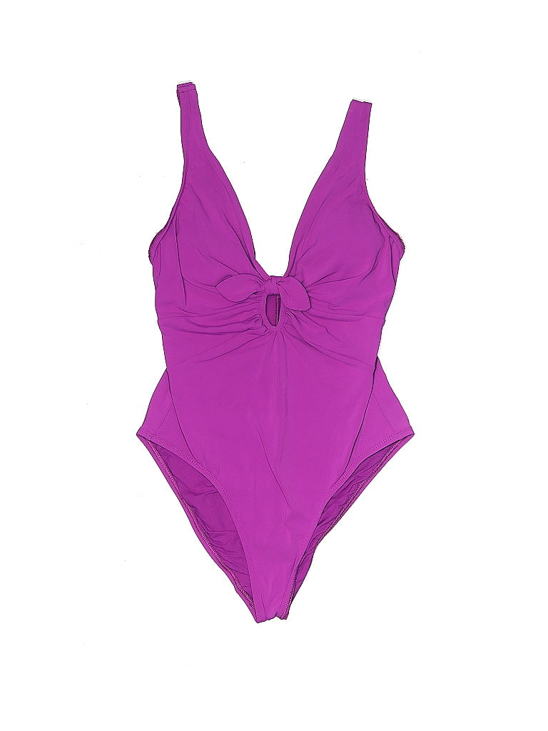 Robin Piccone Solid Purple One Piece Swimsuit Size 12 - 66% off | ThredUp