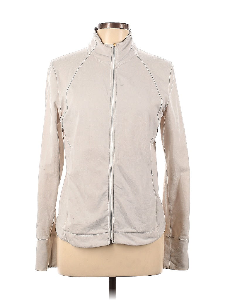 lucy Ivory Track Jacket Size L - 60% off | ThredUp