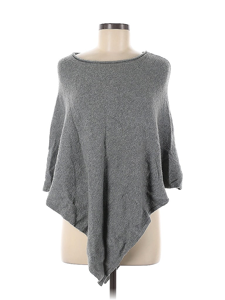 Tabitha Webb Gray Poncho One size - 68% off | ThredUp