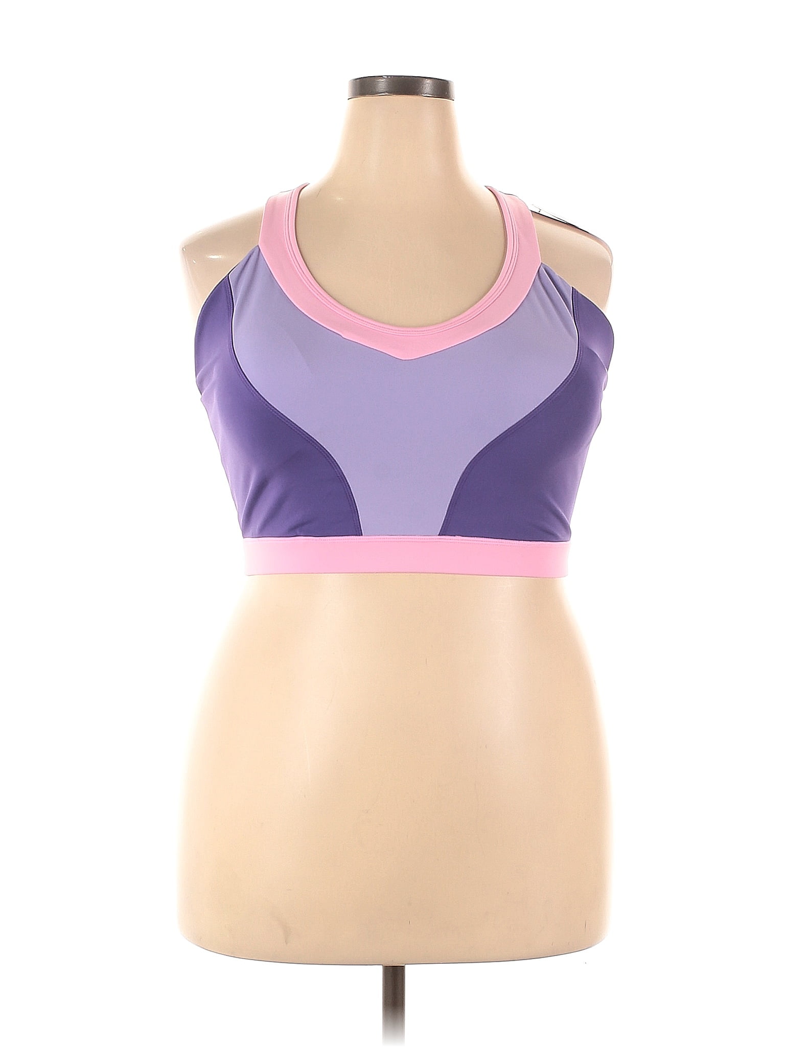 Pop Fit 100% Polyester Purple Sports Bra Size 3X (Plus) - 56% off | ThredUp