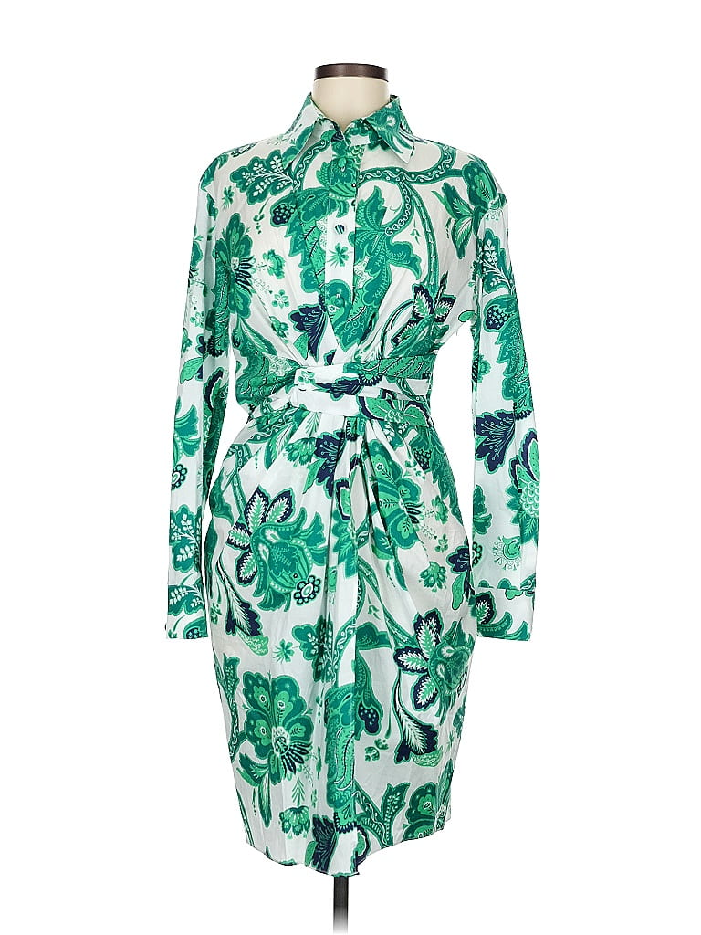 ETRO Print Green Cocktail Dress Size 44 (IT) - 78% off | ThredUp