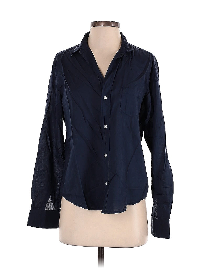 Frank & Eileen 100% Organic Cotton Blue Long Sleeve Button-Down Shirt Size XS - 76% off | ThredUp