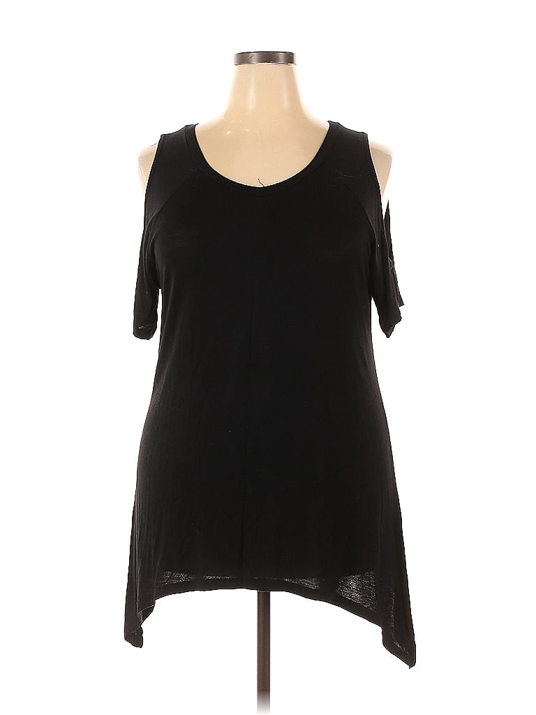 Urban Coco Black Short Sleeve Top Size XXL - 46% off | ThredUp